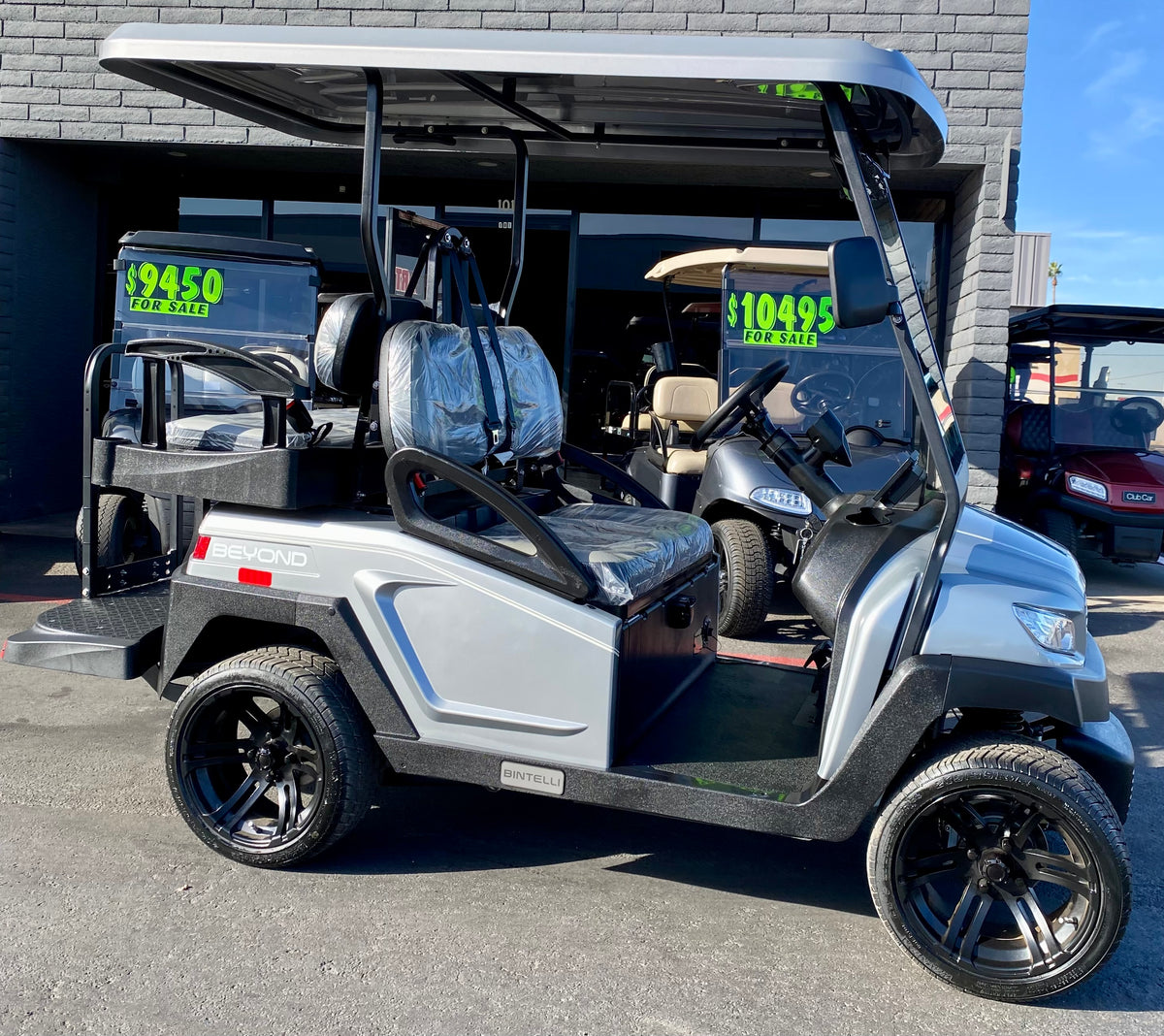 2025 Bintelli Beyond Lite 4 Passenger Golf Cart w/ Lithium Battery & T ...