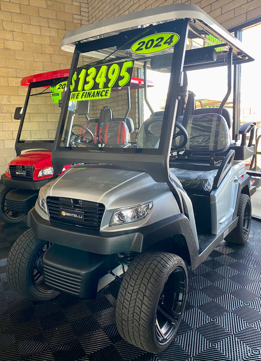2025 Bintelli Beyond LITE 4 Passenger Golf Cart in Titanium w/ New 105 ...