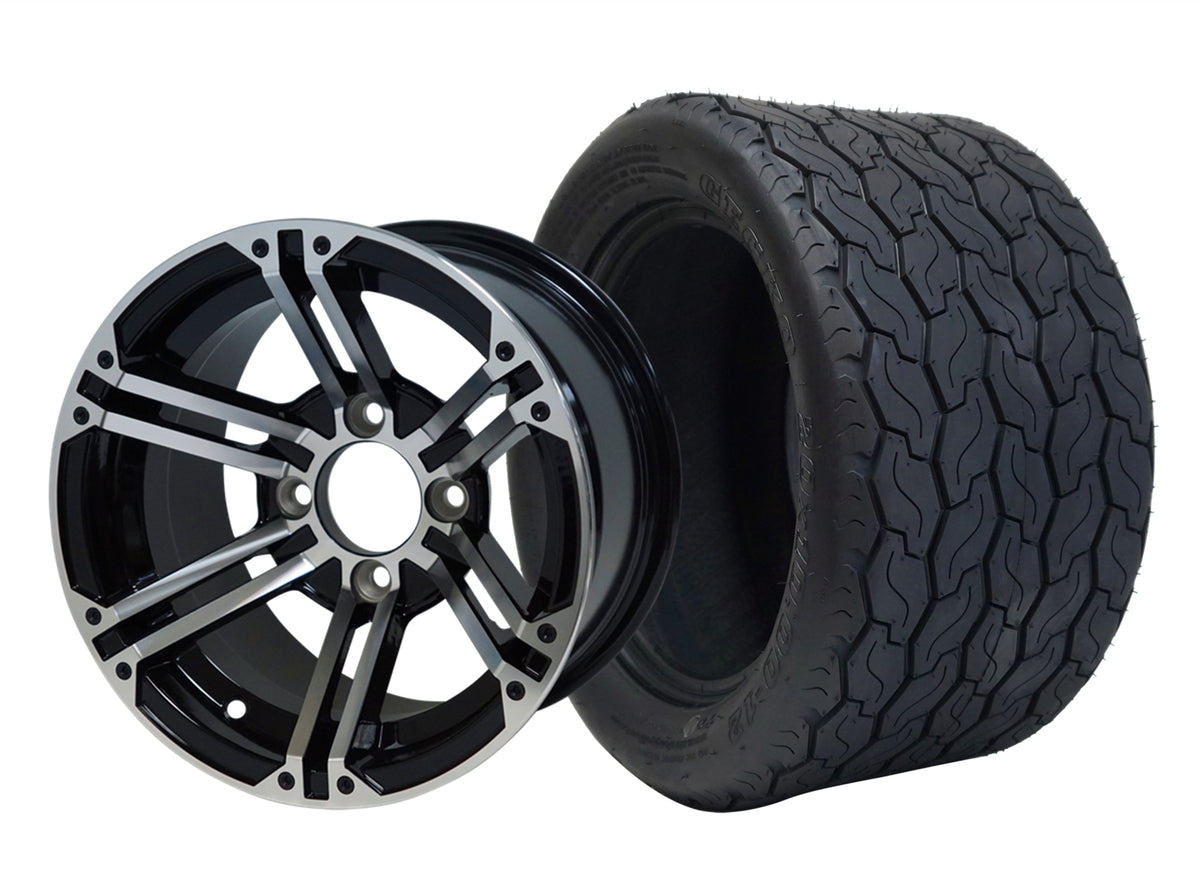 12" Terminator Wheels & Tire Combo – The Golf Cart Farm